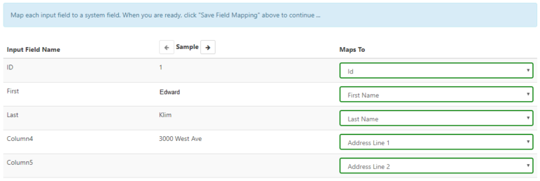 NCOA Processing Advanced Options - Adding or Editing a Header Row - TrueNCOA