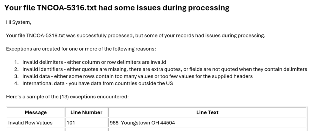 Release 154 - TrueNCOA
